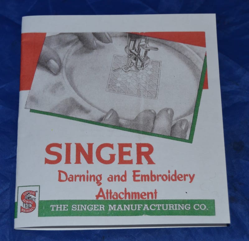 MANUAL SINGER DARNING AND EMBROIDERY ATTACHMENT FAMILY LOCK STITCH