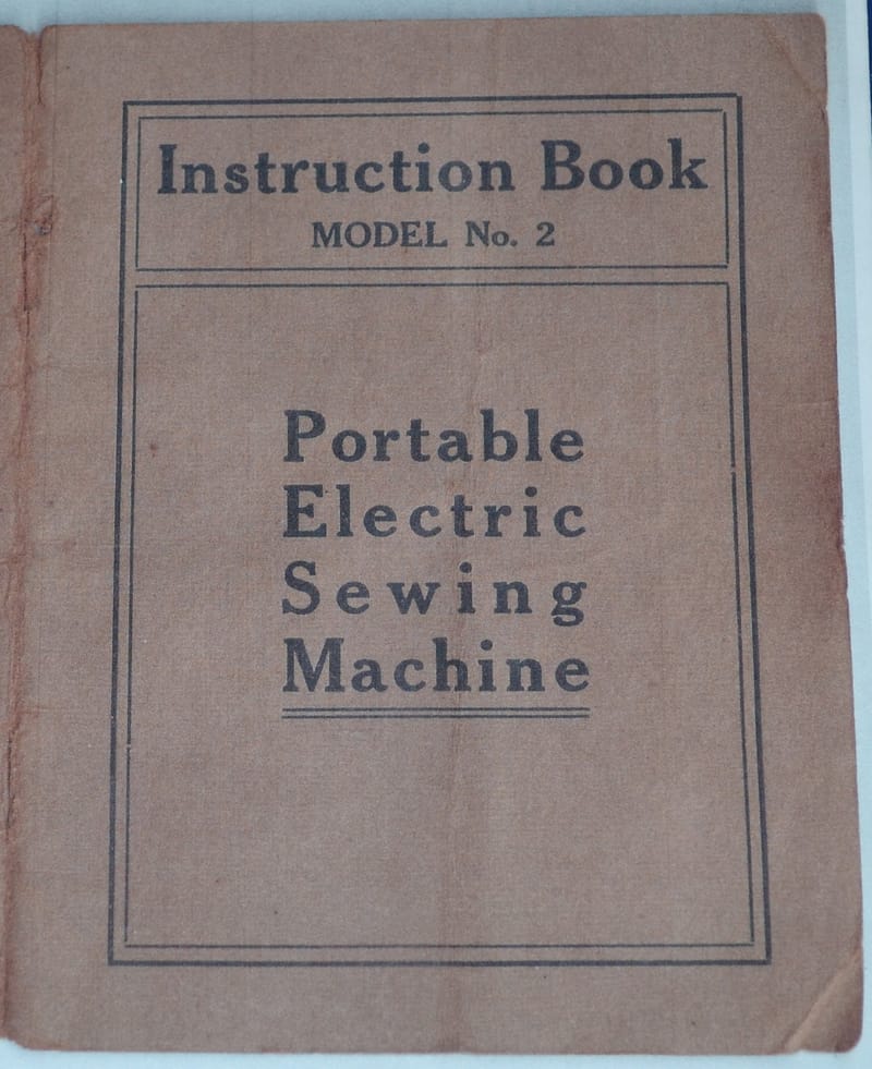 INSTRUCTION MODEL 2 PORTABLE ELECTRIC LONG SHUTTLE SEWING MACHINE