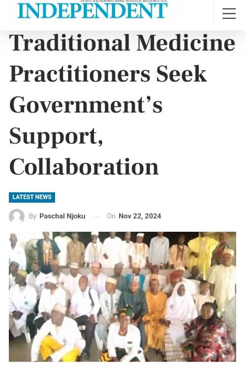 ABUJA – The National Association of Nigerian Traditional Medicine ...