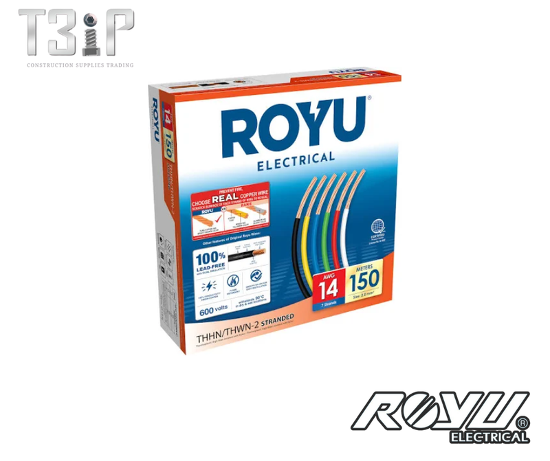 ROYU ELECTRICAL THHN WIRES 38mm-250mm per meter option - T3IP Trading