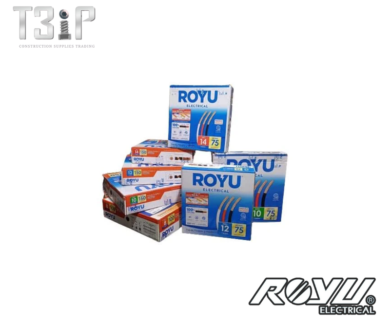 ROYU ELECTRICAL THHN WIRES awg#14 (2mm)- up to 250mm - T3IP Trading