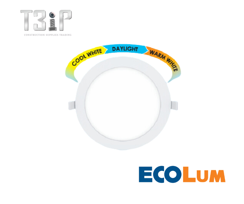 LED 3 - Color Recessed Slim Downlight (Round) - T3IP Trading