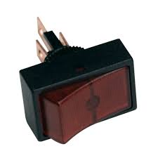 Lighted Red Square Rocker Switch - Knoxville Farm and Home