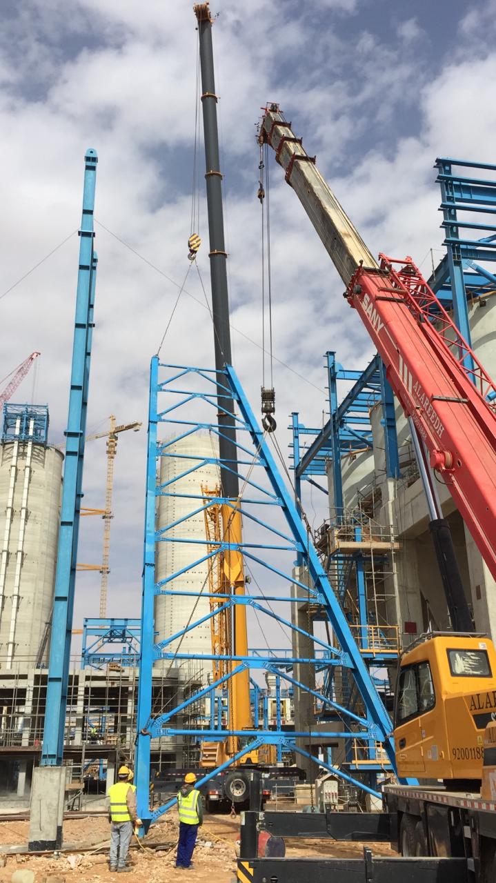 Installation of Steel Structure - Modern International Company Ltd