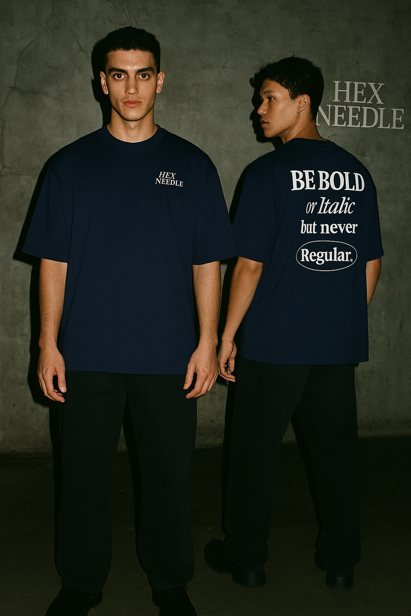 Onset Oversize / Never Regular (#000080) - Hex Needle