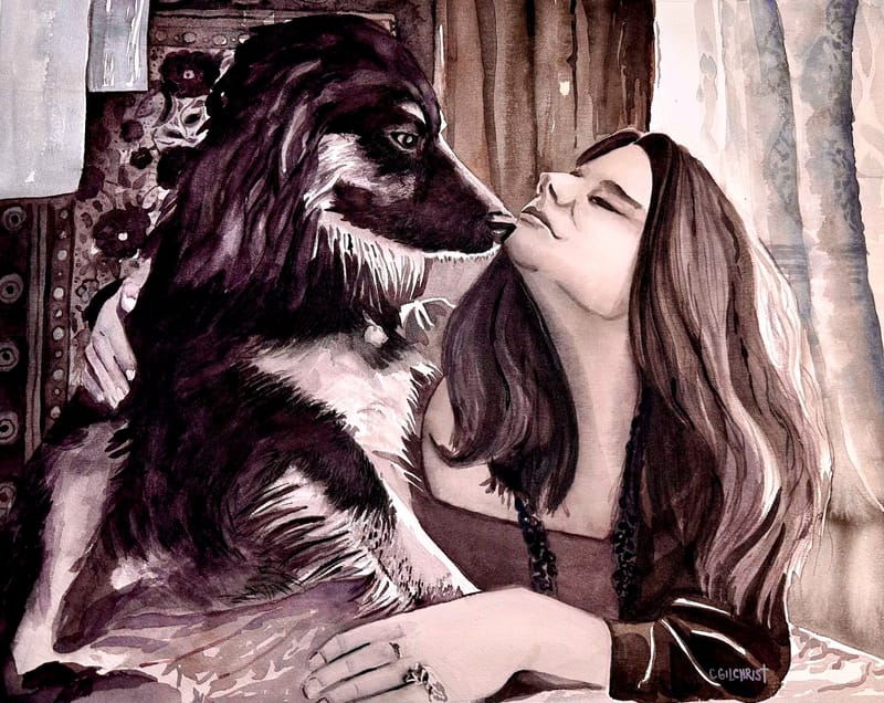 Janis and her Dog - Christina Gilchrist