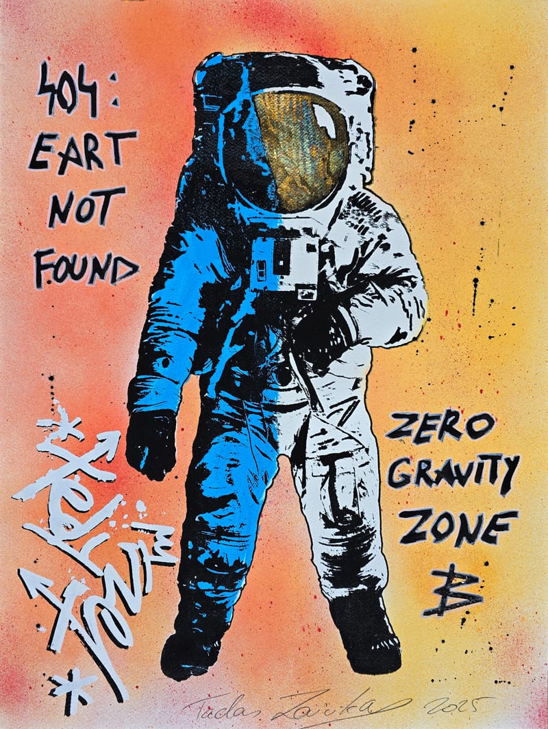Zero Gravity Zone A - 18x24 in | Silkscreen Print by TedyZet
