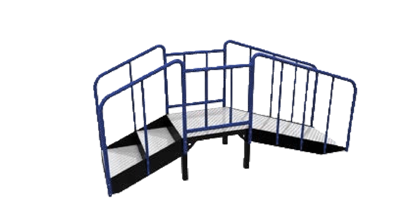 AM003- ESCALERA CON RAMPA - PLAYCAMP