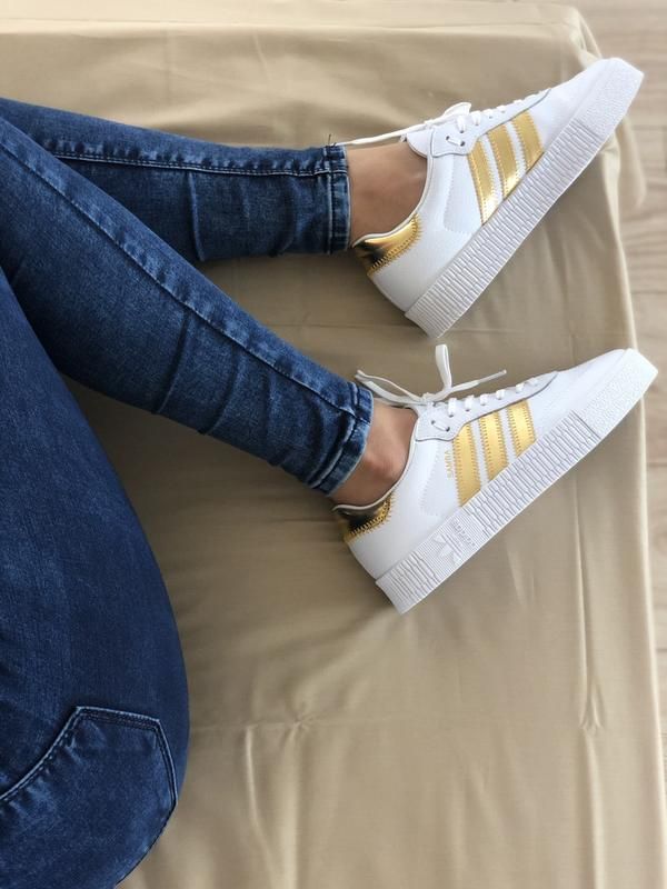 adidas sambarose - לבן זהב - RL - fashion