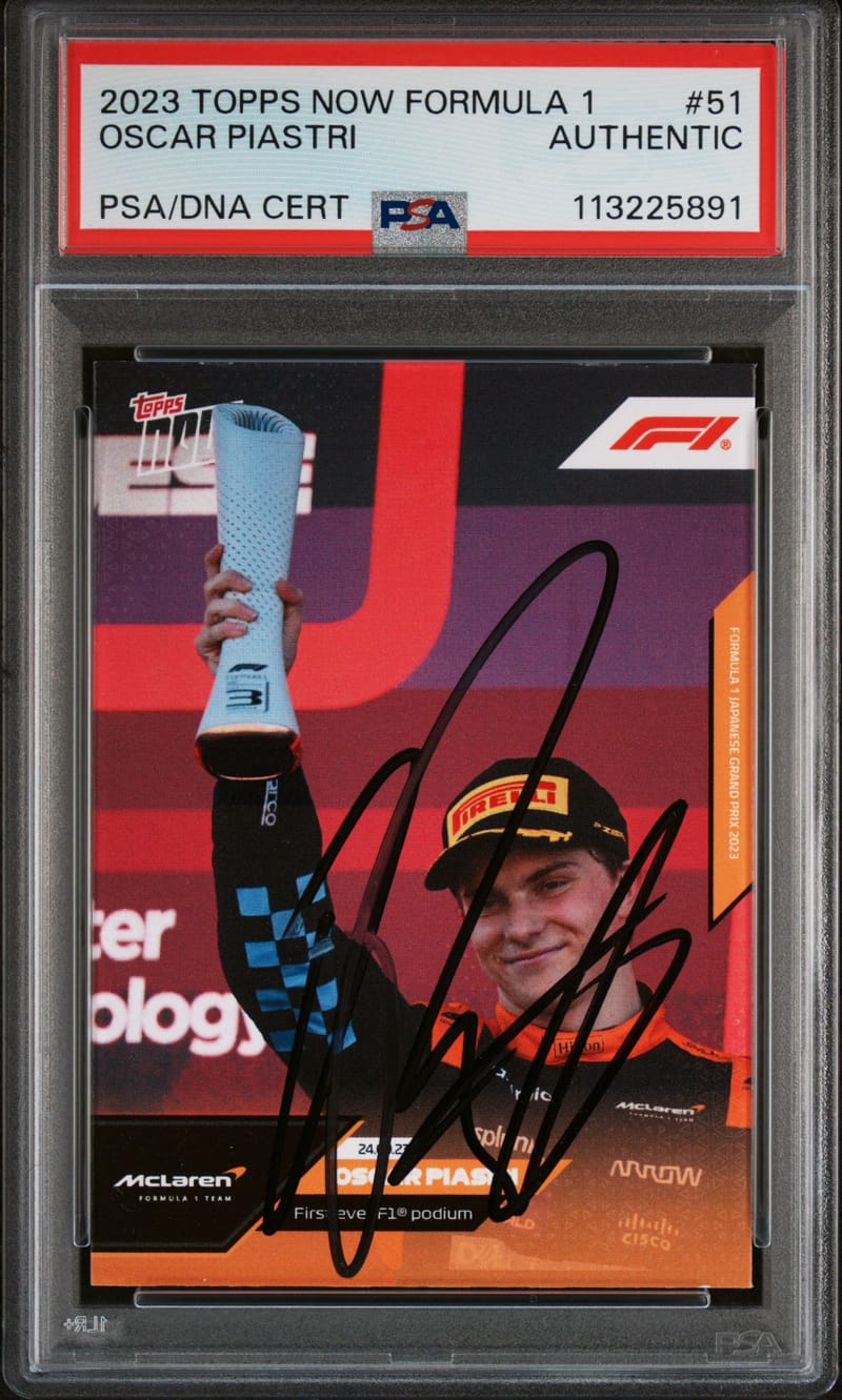 OSCAR PIASTRI SIGNED TOPPS NOW F1 FIRST EVER F1 PODIUM 2023 TRADING ...