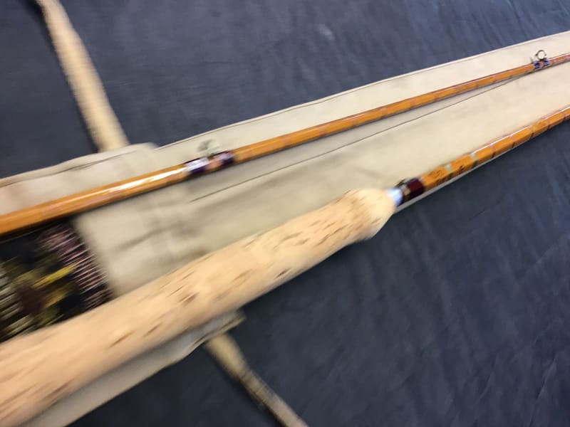 Rare vintage Pezon et Michel “Parabolic Saumon “ 10ft 8” 2 piece split ...