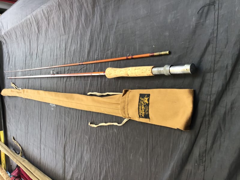 Rare vintage Pezon et Michel “Parabolic Salmon” 10ft 8” 2 piece split ...