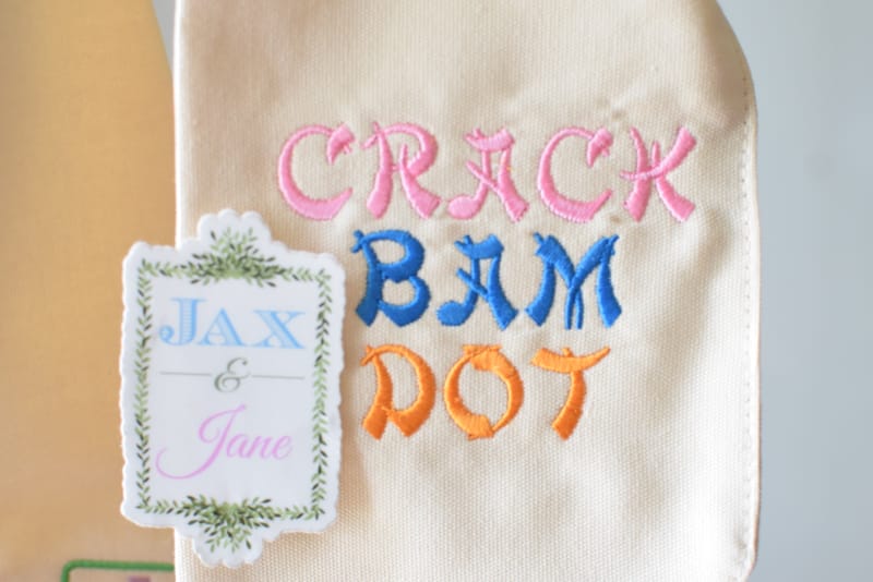 Mahjong Embroidery Designs, Crack Dot Bam Embroidery Design, Mahjong