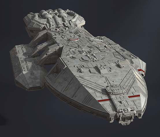 BATTLESTAR GALACTICA TOS studio scale 6'1/2 feet long ! - CRAGGS MODELS