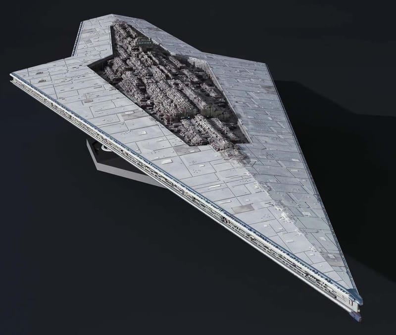 Darth Vader's ship 5ft long! - CRAGGS MODELS