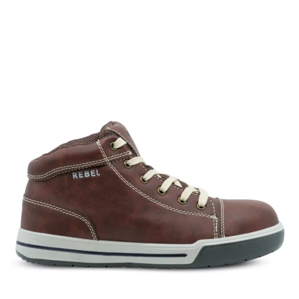REBEL Hi Top Boot Brown - BUCLER WORKWEAR