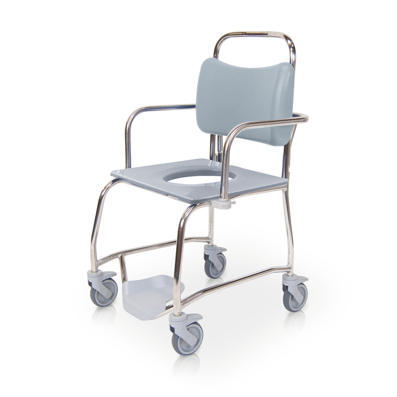 Stainless Steel Heavy Duty Romachair - Wisbech Mobility
