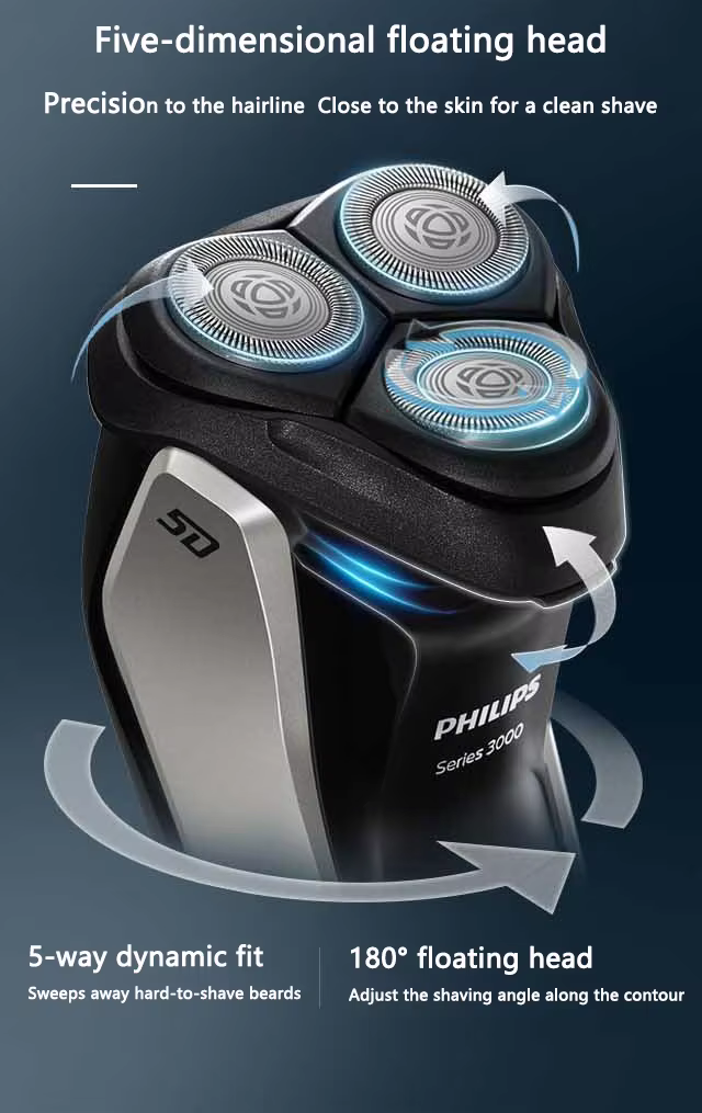 מכונת גילוח חשמלית לשימוש יבש ורטוב פיליפס Philips דגם 3208 - תיקון כל ...