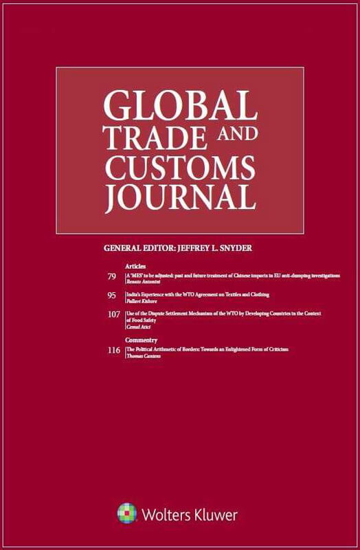 Global Trade and Customs Journal - Wolter Kluwer Hong Kong