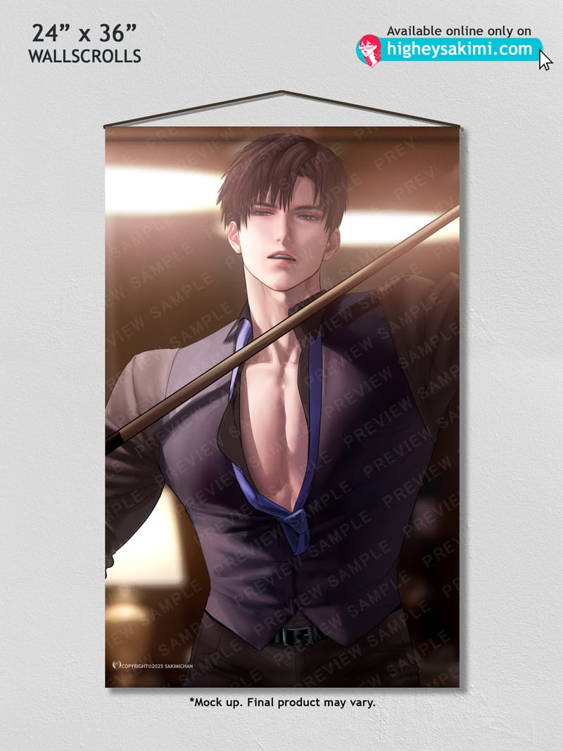 Zayne Pool Table Wall Scroll - HIGHKEYSAKIMI