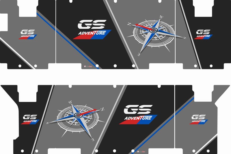 1046-21W R1200/R1250 LC GS/GSA PANNIER WRAPS - RubbaTech.SA