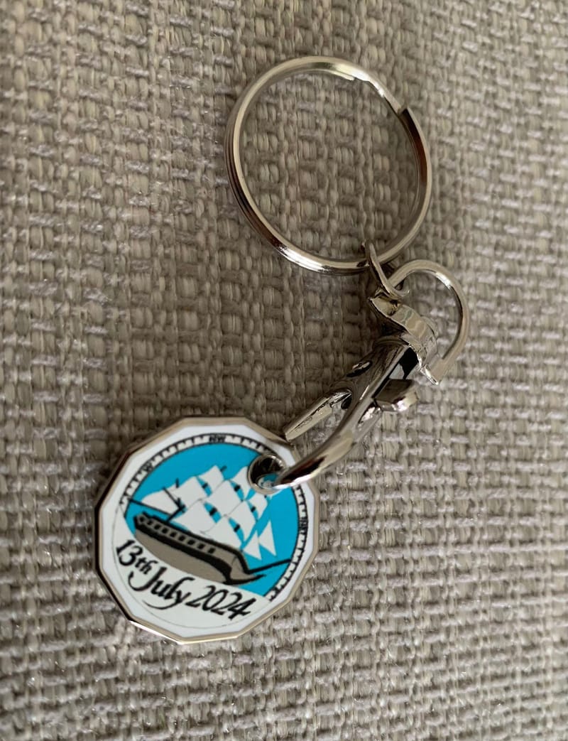 Flinders Trolley Token Key Ring - matthewflinders.net