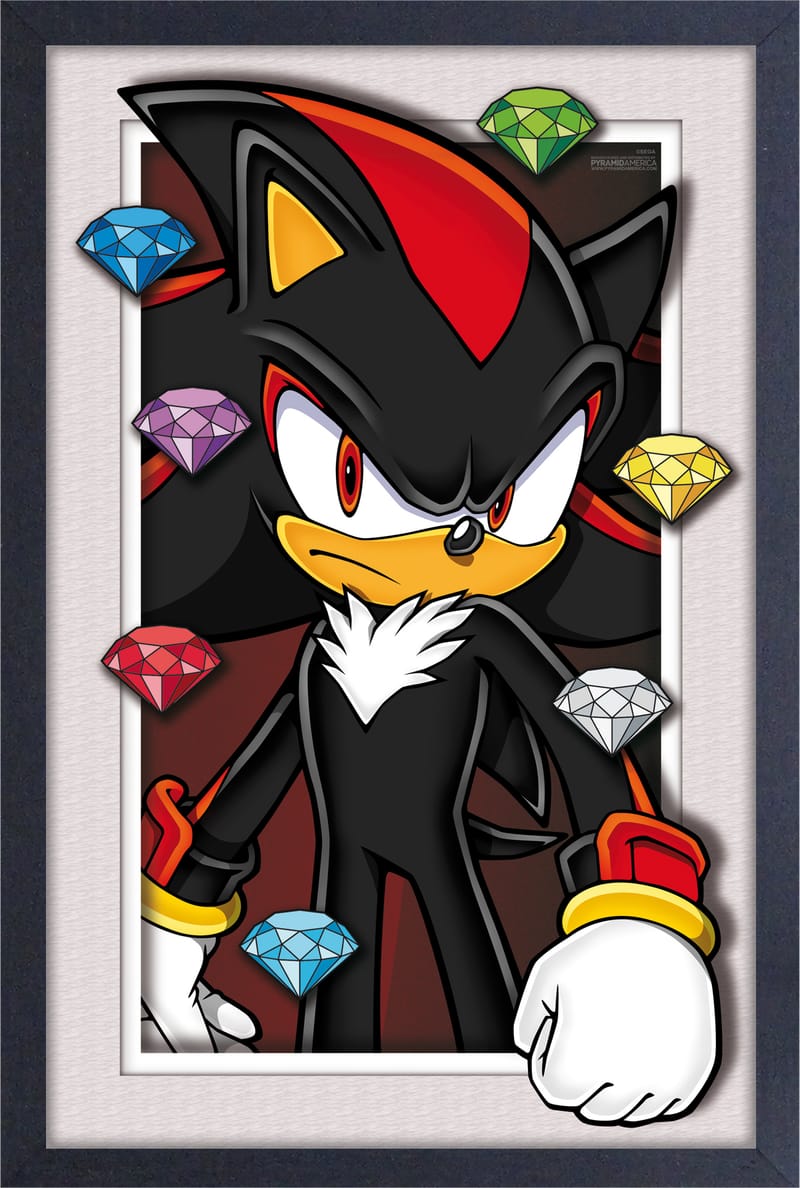 Sonic the Hedgehog- Shadow with Chaos Emeralds