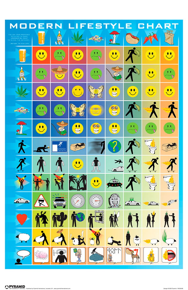 Modern Lifestyle - Chart 11X17 Poster