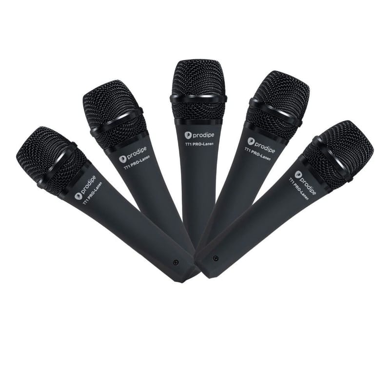Prodipe TT1 Pro Pack of 5 – Dynamic Vocal Microphones