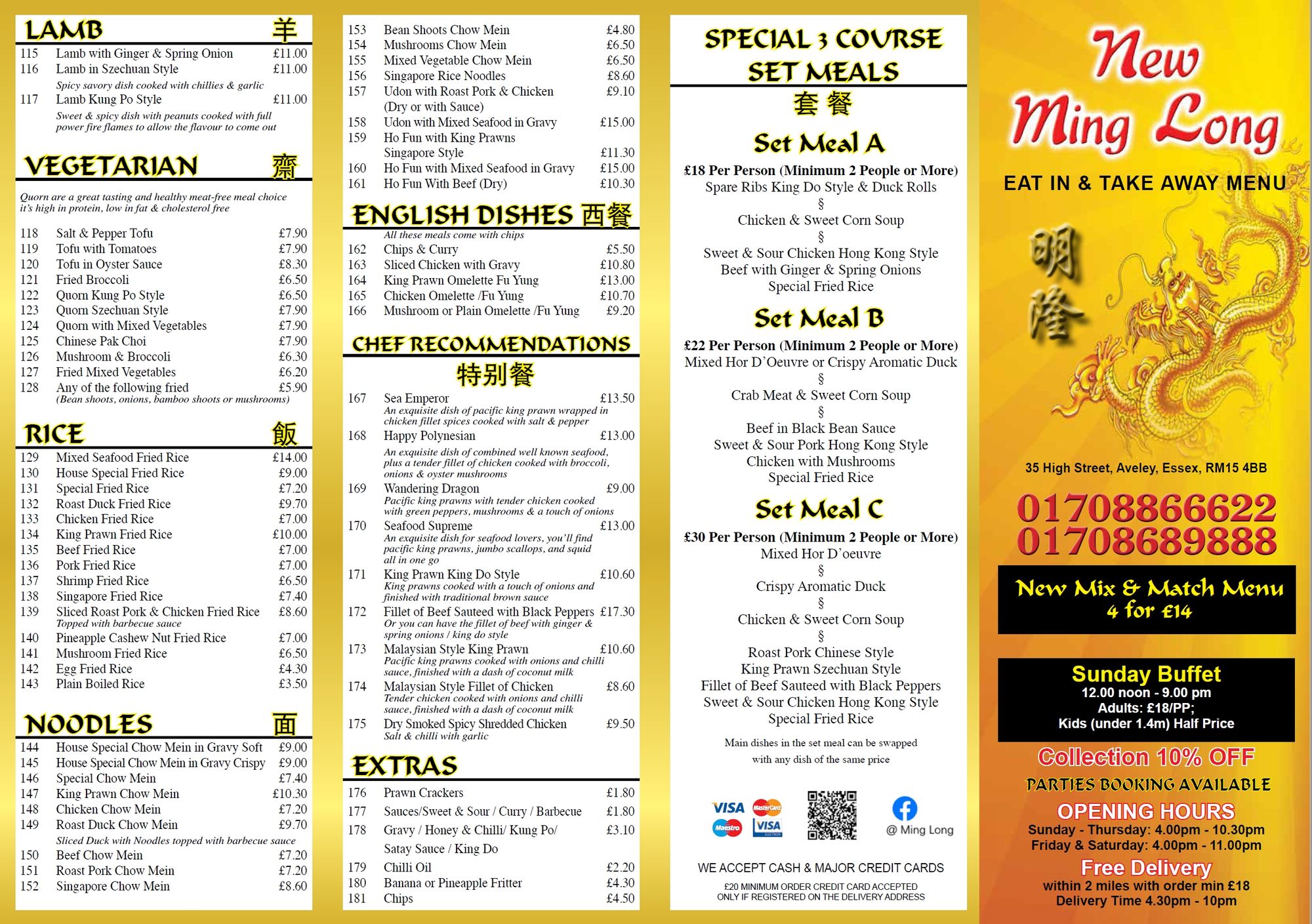 Ming Long - Sunday Buffet is Back!