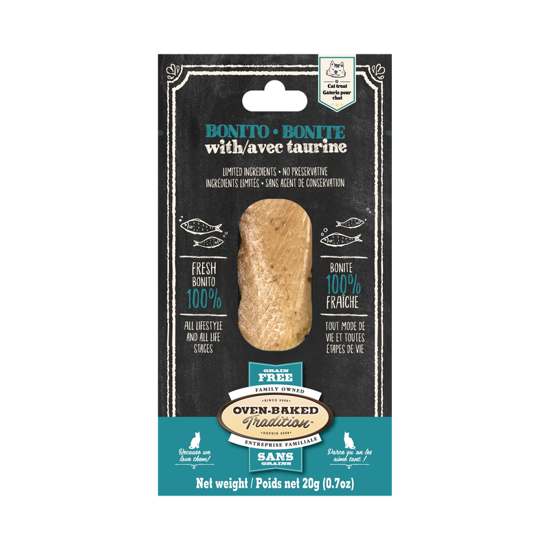 OVEN-BAKED TRADITION - Régal pour chat Filet de Bonite et taurine