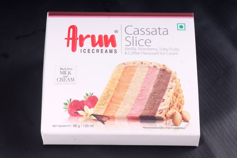 ARUN ICE CREAM CASSATA SLICE 120ML - FARM TO HOME