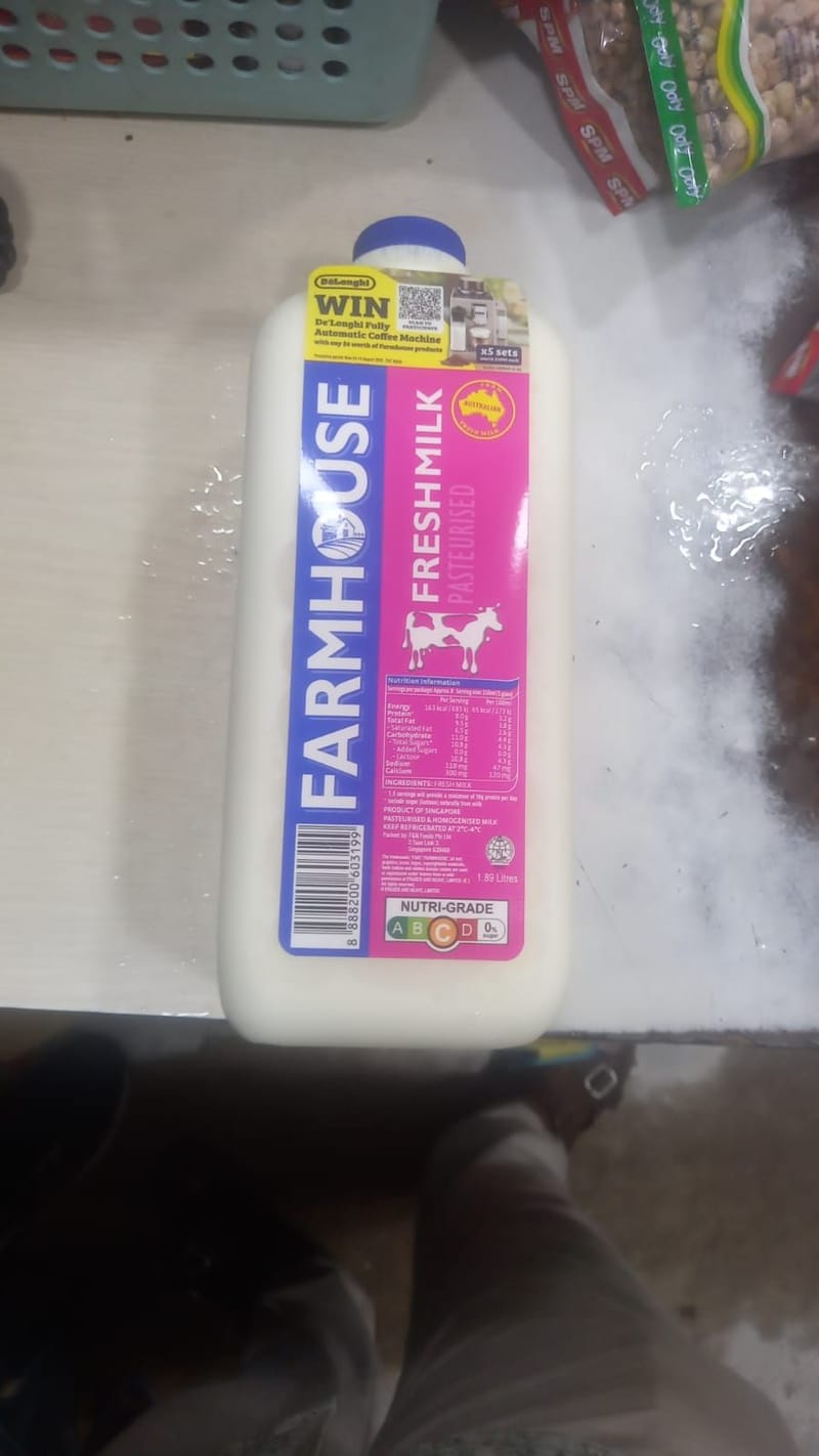 Farmhouse fresh milk 1.89L - FARM TO HOME