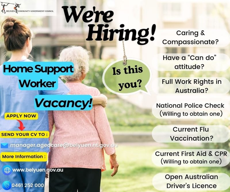 Home Support Worker - Belyuen Community Government Council