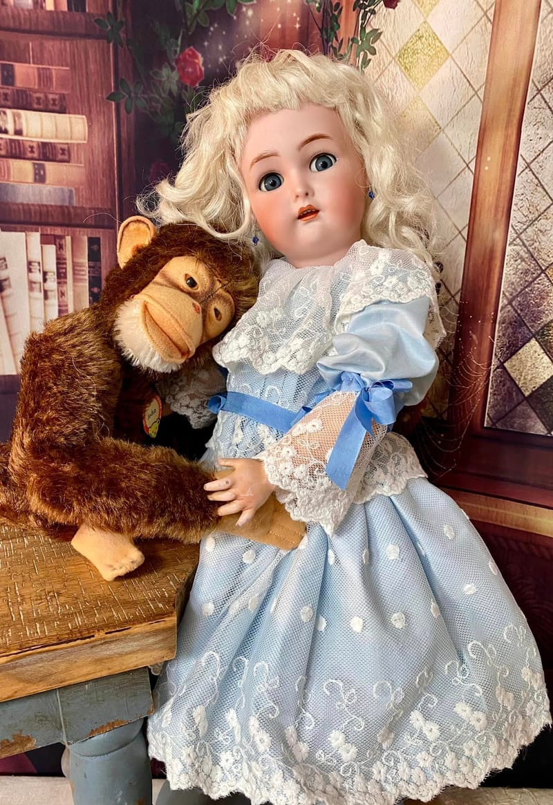 Sold 27" Early Kestner Doll Letter L 1/2 with marked Kestner body ...