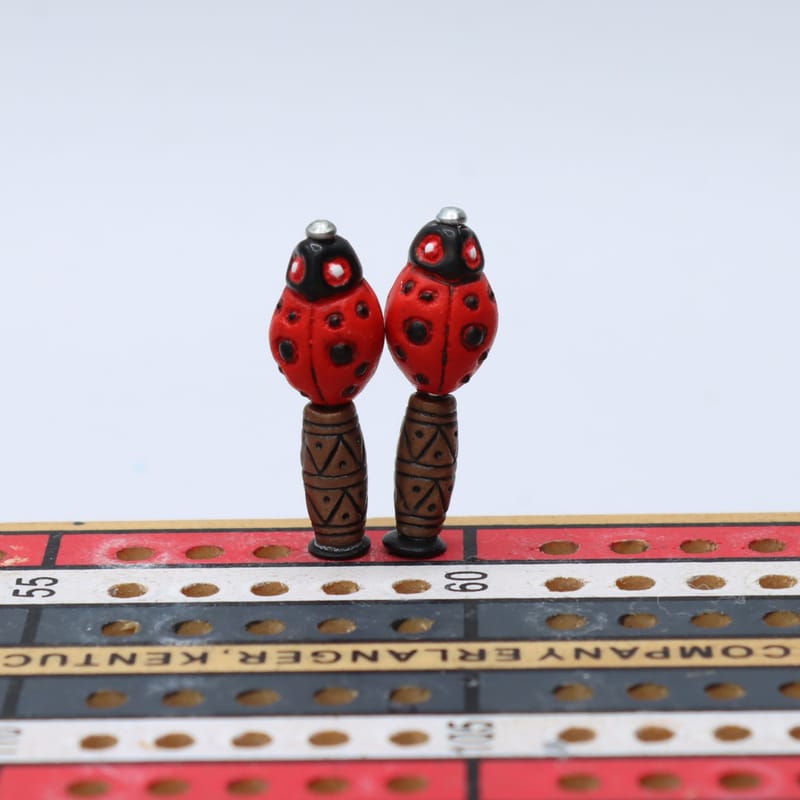 Lady Bug Cribbage Pegs - KRAZY KUSTOM CRIBBAGE PEGS (Since 2016)