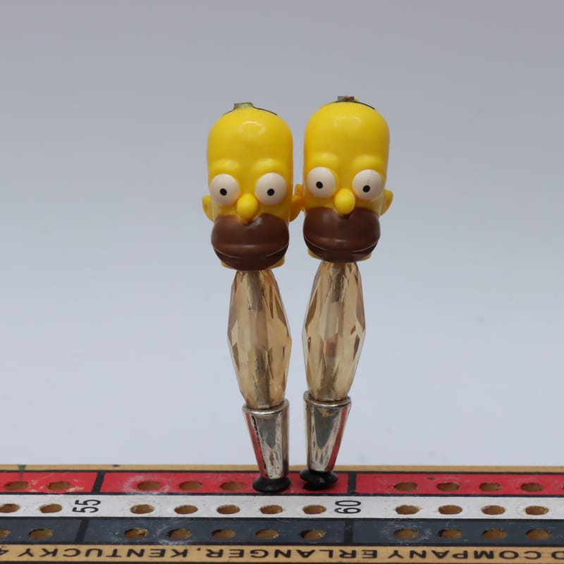 Homer Simpson Cribbage Pegs - KRAZY KUSTOM CRIBBAGE PEGS (Since 2016)