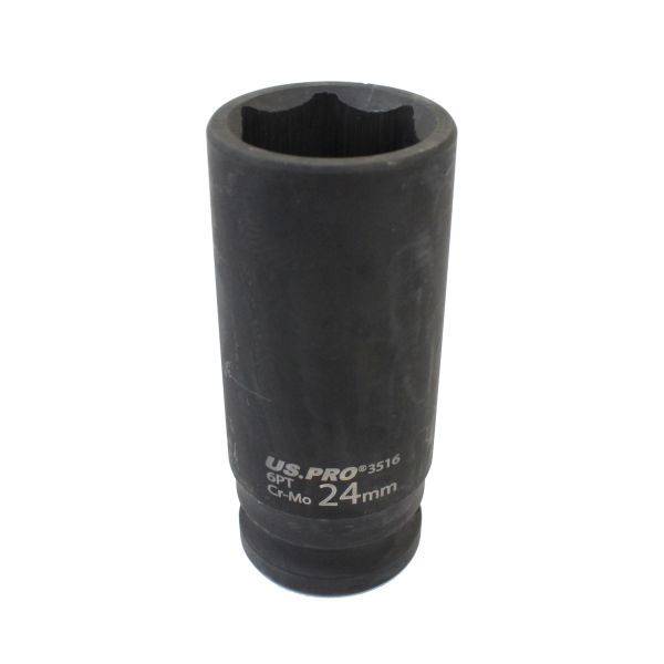 US.PRO 1/2 Drive 24mm Deep Impact Socket 3516 / 3757