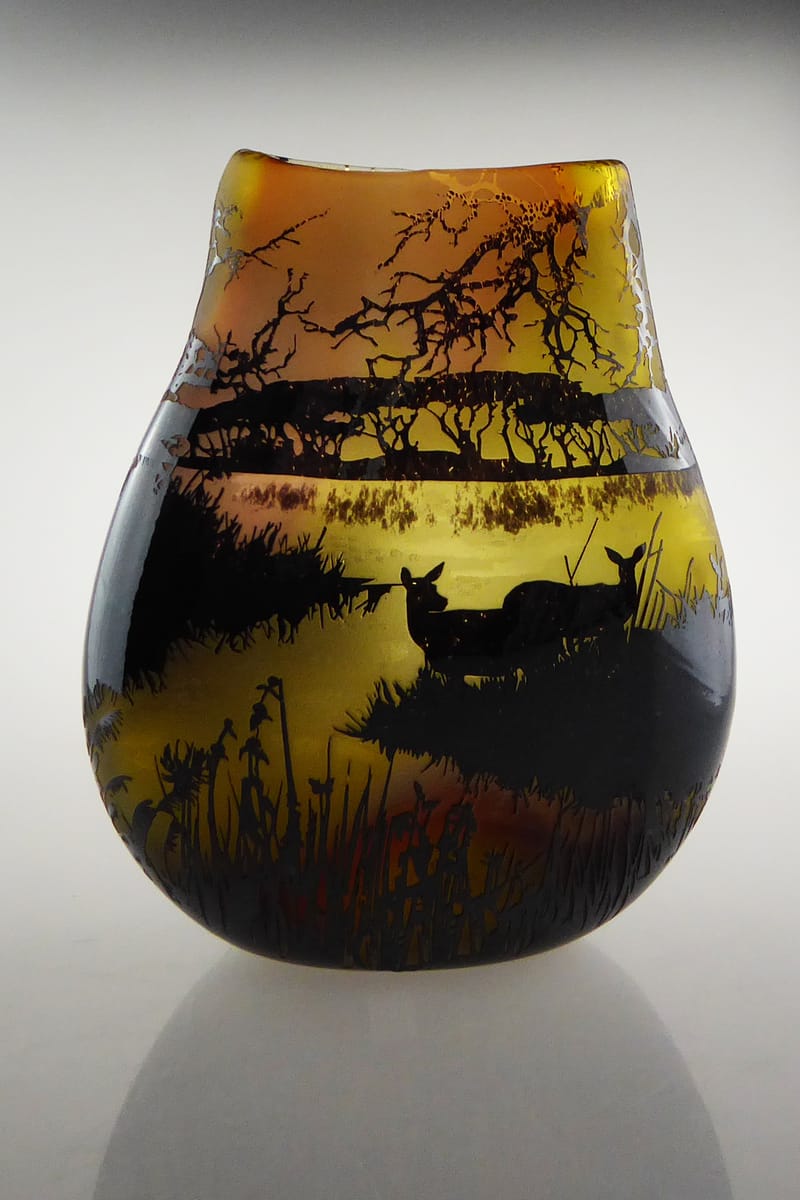 Deer at Dusk - E&M Glass