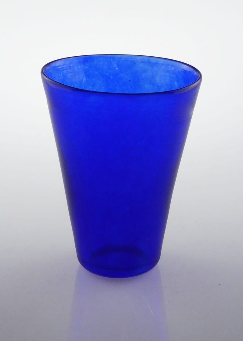 Ruby Sandblasted Vase - E&M Glass