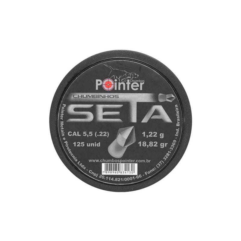 Chumbinho Max Seta 5.5mm 125 unidades - Pointer