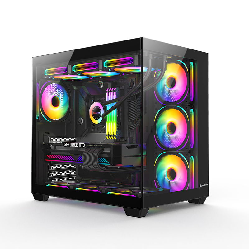 Huntkey S980 Tornado Full View Gaming Case -Black - The Professional ...