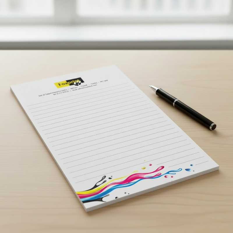 Plain Coloured Notepads | Vibrant Blank Notepads for Home & Office