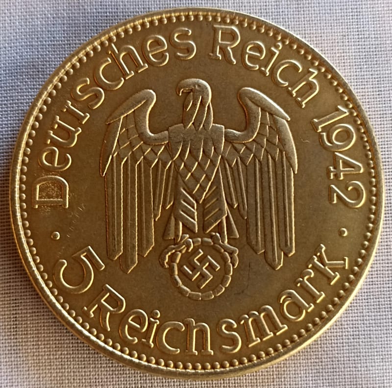 Moneda Adolf Hitler como Reichskanzler 1933 (III Reich Hitler- Nazi ...
