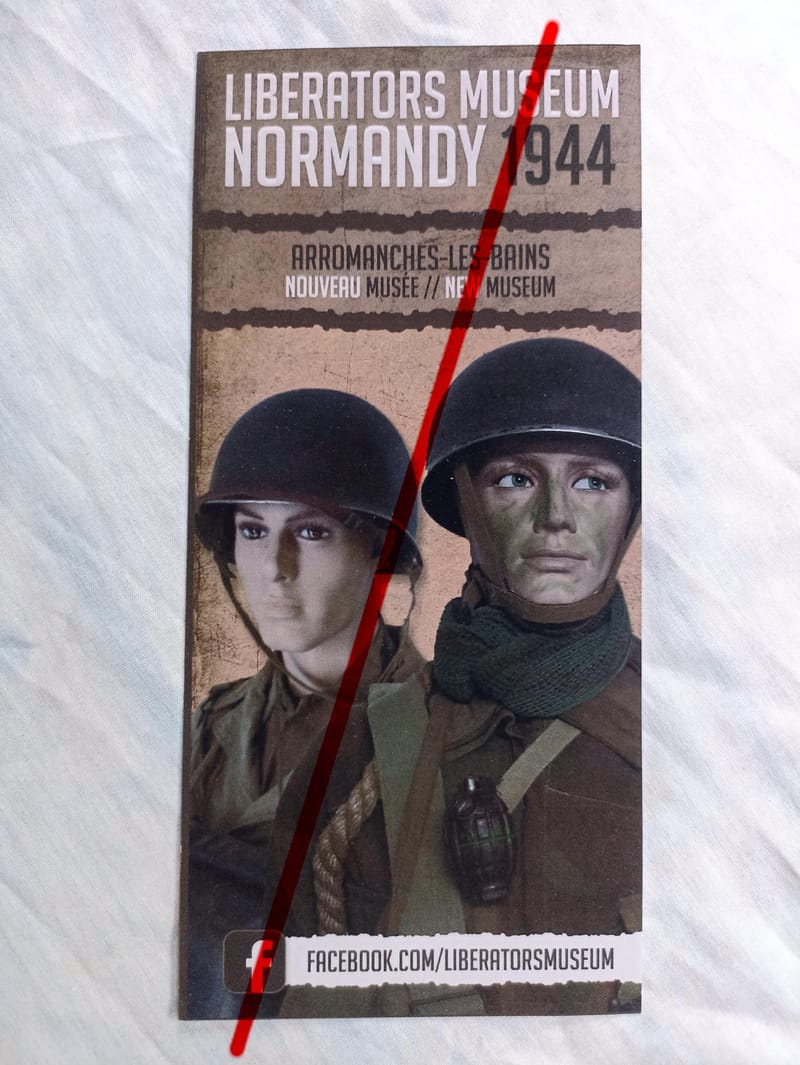 Liberators Museum Normandy 1944, folleto (III Reich Hitler- Nazi- Alemania) WWII - ATTICAE