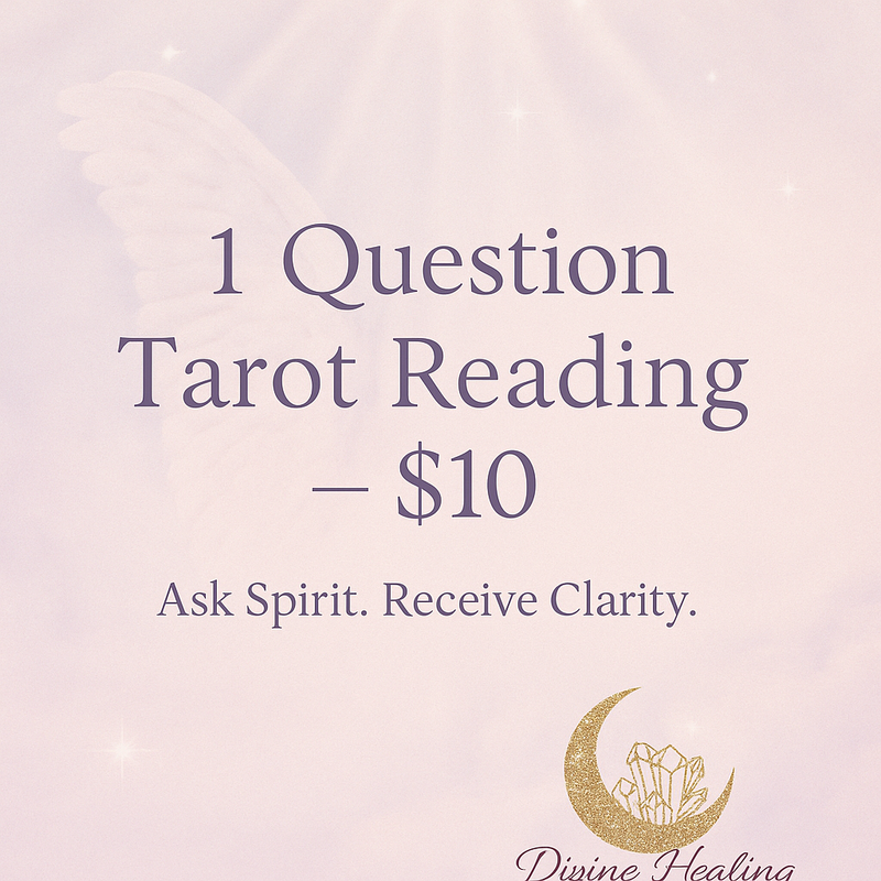One Question Email Tarot Reading – $10.00 - Spiritual Wellness & Healing