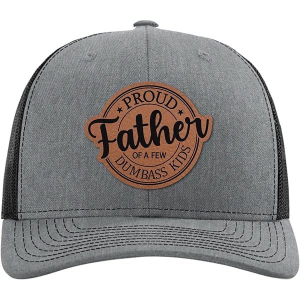 Hats for Dad - Only Dads Custom Leather Patch Hats