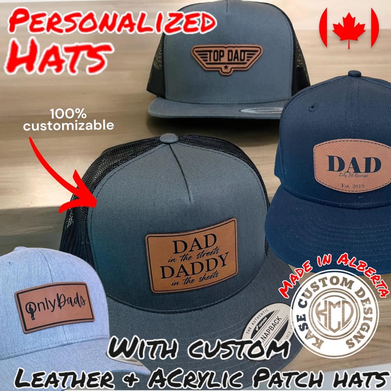 Top Dad Leather Patch Hats