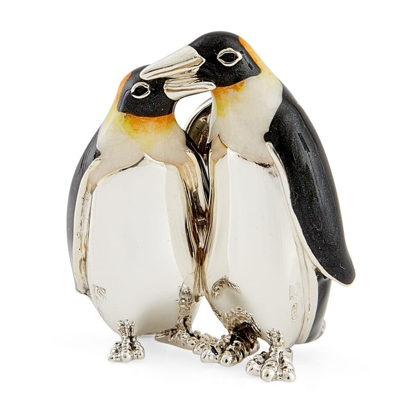 Sterling Silver Penguin and Chick - Glyn Griffiths