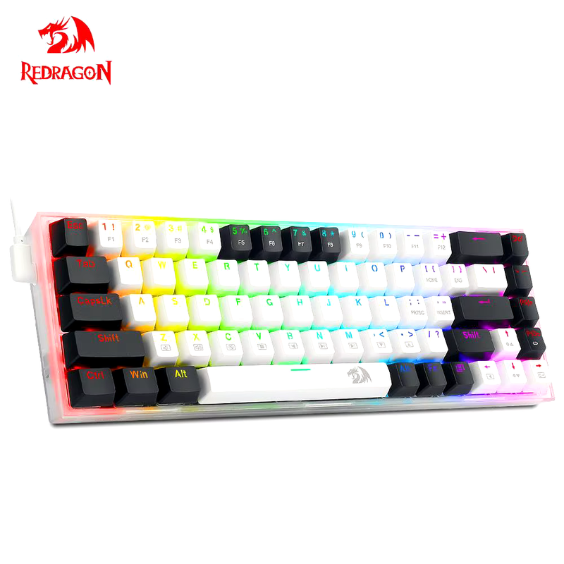 REDRAGON TS68-B RGB USB Mini Mechanical Gaming Wired Keyboard Red Blue ...